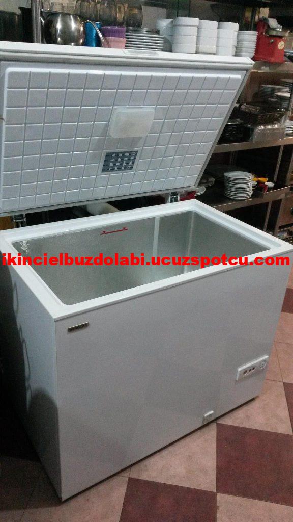 Üsten açmalı derin dondurucu kullanılmış faal çalışır durumda